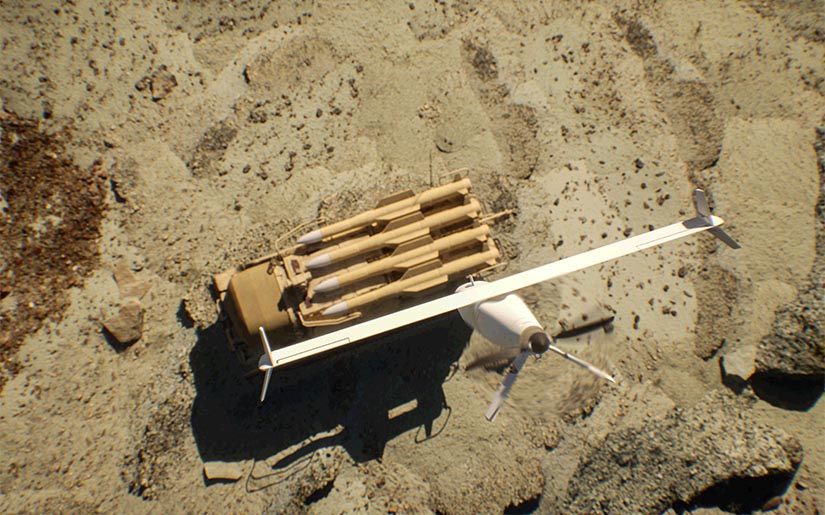 Loitering Munition Drone | Mini Harop - loitering munition system | IAI