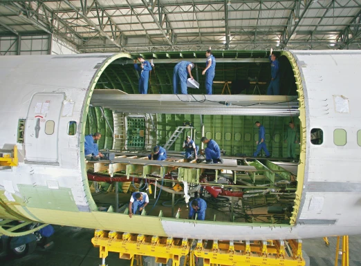 Boeing 747 cargo conversion: passenger to cargo lines